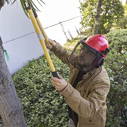 NEIKO 53889A Safety Face Shields, Forestry Helmet with Shield and Earmuffs, Chainsaw Helmet with Face Shield, Hard Hat Safety Gear Equipment, Protective Face Shield and Mesh Shield for Face Protection