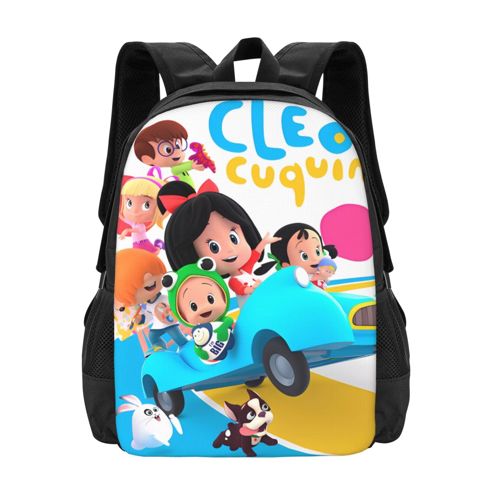 GLGFAS Cleo Anime Cuquin Backpack Large Capacity Leisure Travel Backpack Book Bag Outgoing Daypack 12.5x5.5x16.5 inch