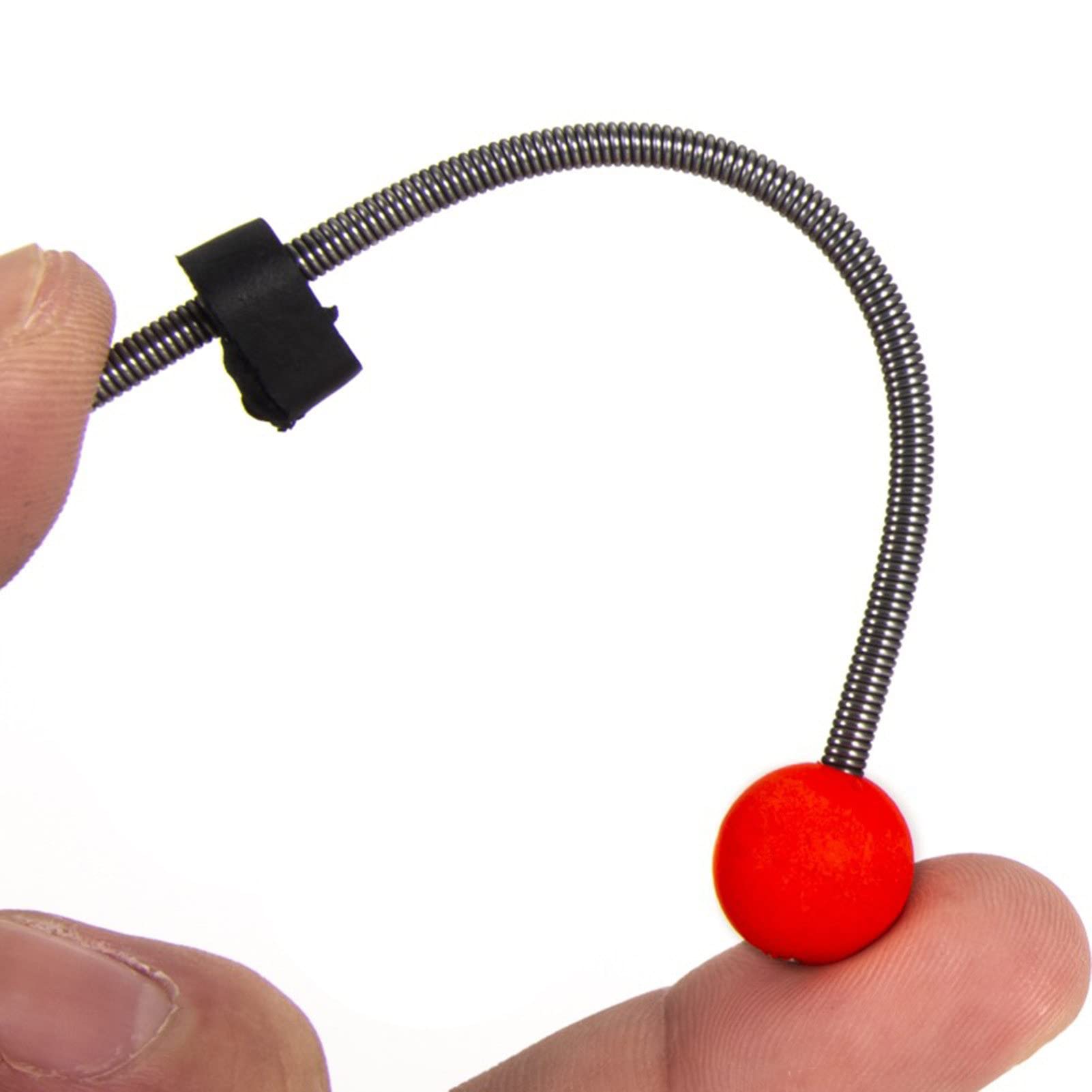 Hislaves Ice Fishing Tool,5Pcs Portable Red Ball Spring for Outdoor Winter Ice Fishing Rod Tools Equipment