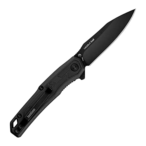 Kershaw Appa Folding Tactical Pocket Knife, SpeedSafe Opening & Cinder Multi-Function Folding Pocketknife (1025); 1.4 Inch 3Cr13 Stonewashed Blade; Manual Opening; Liner Lock; Bottle Opener