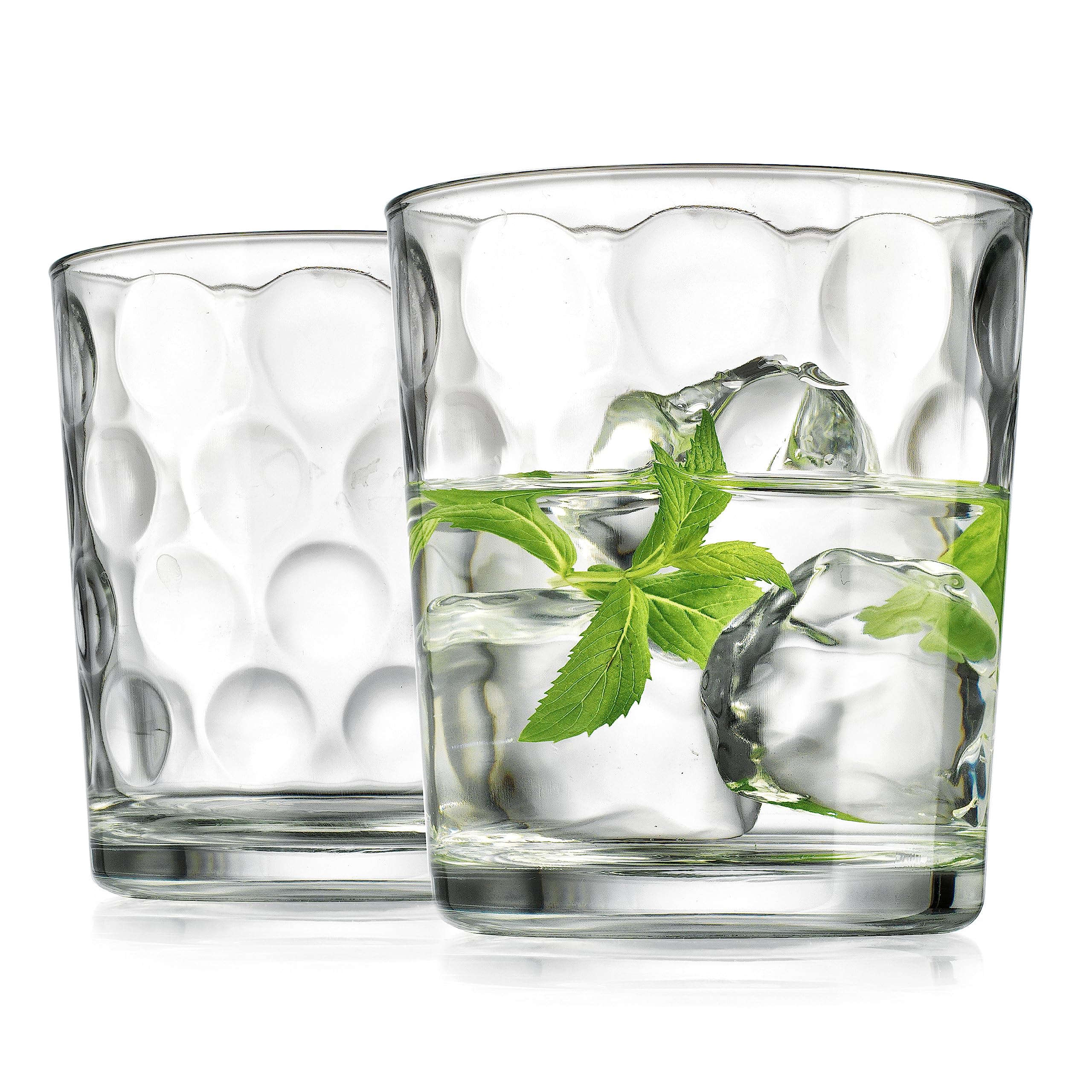 Glaver's Whiskey Glasses 13 oz. Barware Set of 4 Old Fashioned Glasses for Whisky, Scotch, Bourbon, Liquor, and Cocktails.