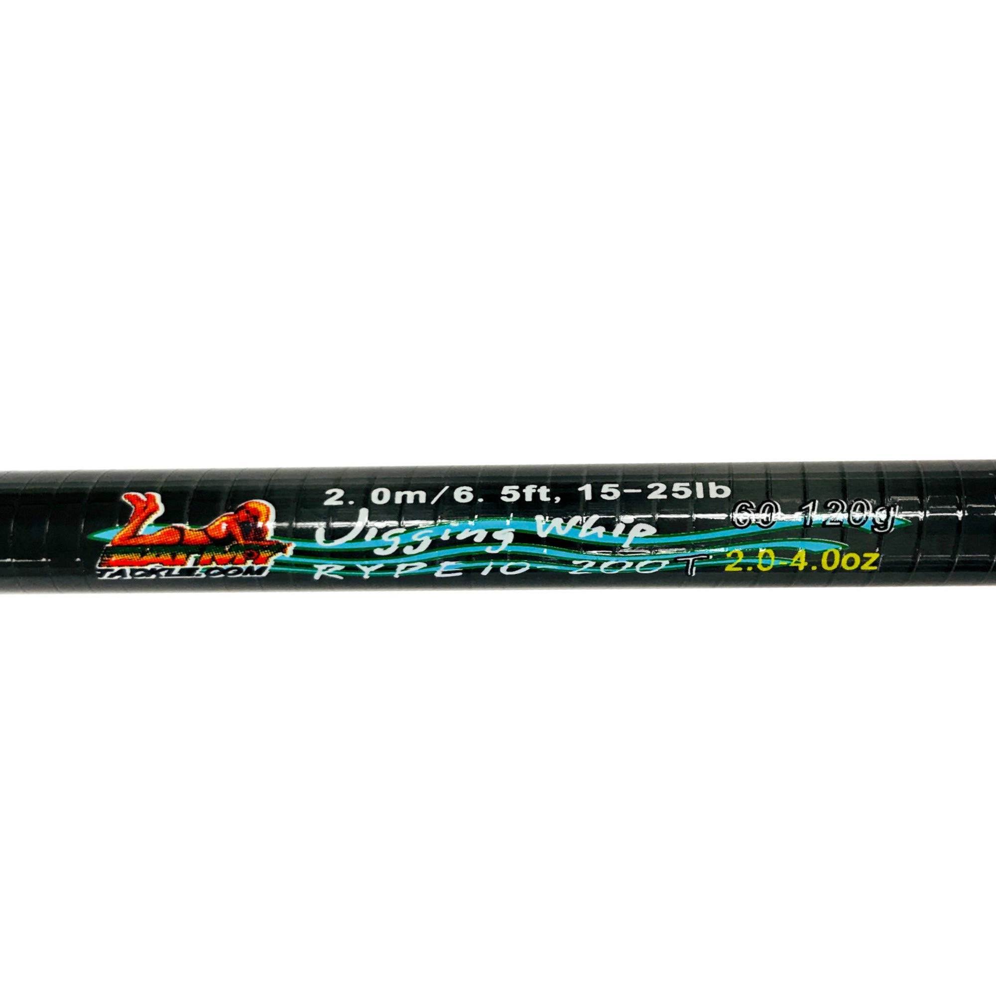 EatMyTackle Tuna Terminator Jigging Rod | Saltwater Fishing Rod (15-25lb. Slow Action, 2pc. Trigger, 2 Pack)
