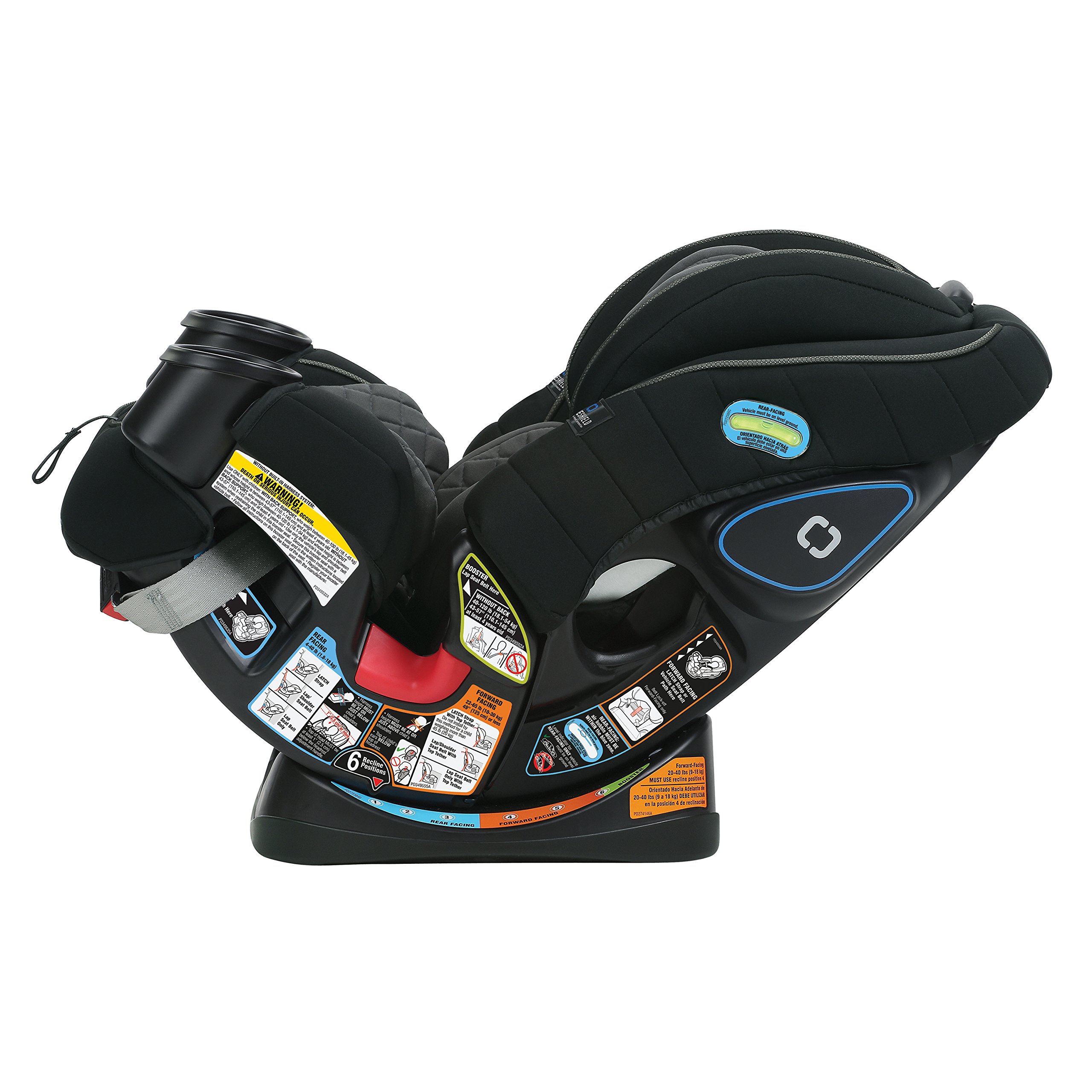 Graco 4Ever 4 in 1 Car Seat Featuring TrueShield Side Impact Technology & Pack 'n Play Travel Dome LX Playard | Includes Portable Bassinet, Full-Size Infant Bassinet, and Diaper Changer, Annie
