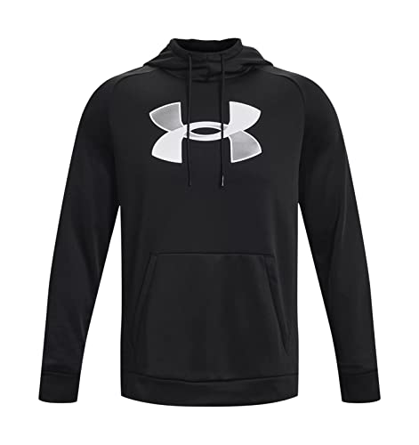 Men's Under Armour Fleece big logo hoodie black medium
