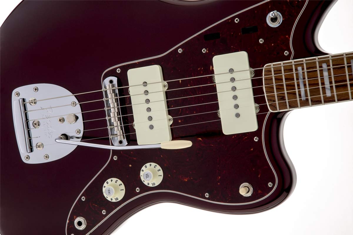 Fender Troy Van Leeuwen Jazzmaster Electric Guitar, with 2-Year Warranty, Oxblood, Bound Rosewood Fingerboard