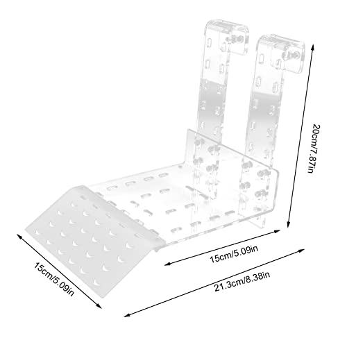 Turtle Basking Platform, Transparent Tortoise Resting Terrace Aquatic Reptile Basking Platform Turtle Hanging Ramp Climbing Shelf for Aquarium(TC)