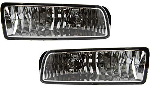 Evan Fischer Front Fog Light Assembly Compatible with 2003 Ford Expedition To 12-01-03 Set of 2 Passenger and Driver Side