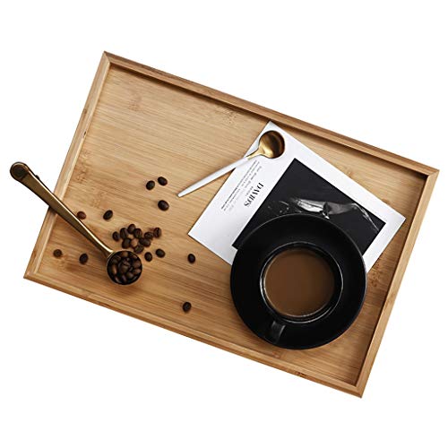 Serving Tray Household Tea Tray Rectangular Tray Household Breakfast Restaurant Tea Tray Fruit Tray Dessert Tray (Size : Small)