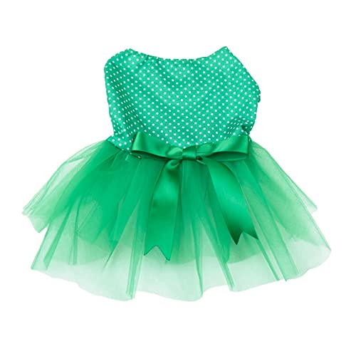 St Patricks Day Dog Costume St Patrick's Day Dog Decorations Supplies Dog Clothes Summer Pet Dresses Irish Day St. Patrick's Day Mardi Gras Dog Tutu Skirt Irish Corgi Dog Clothes