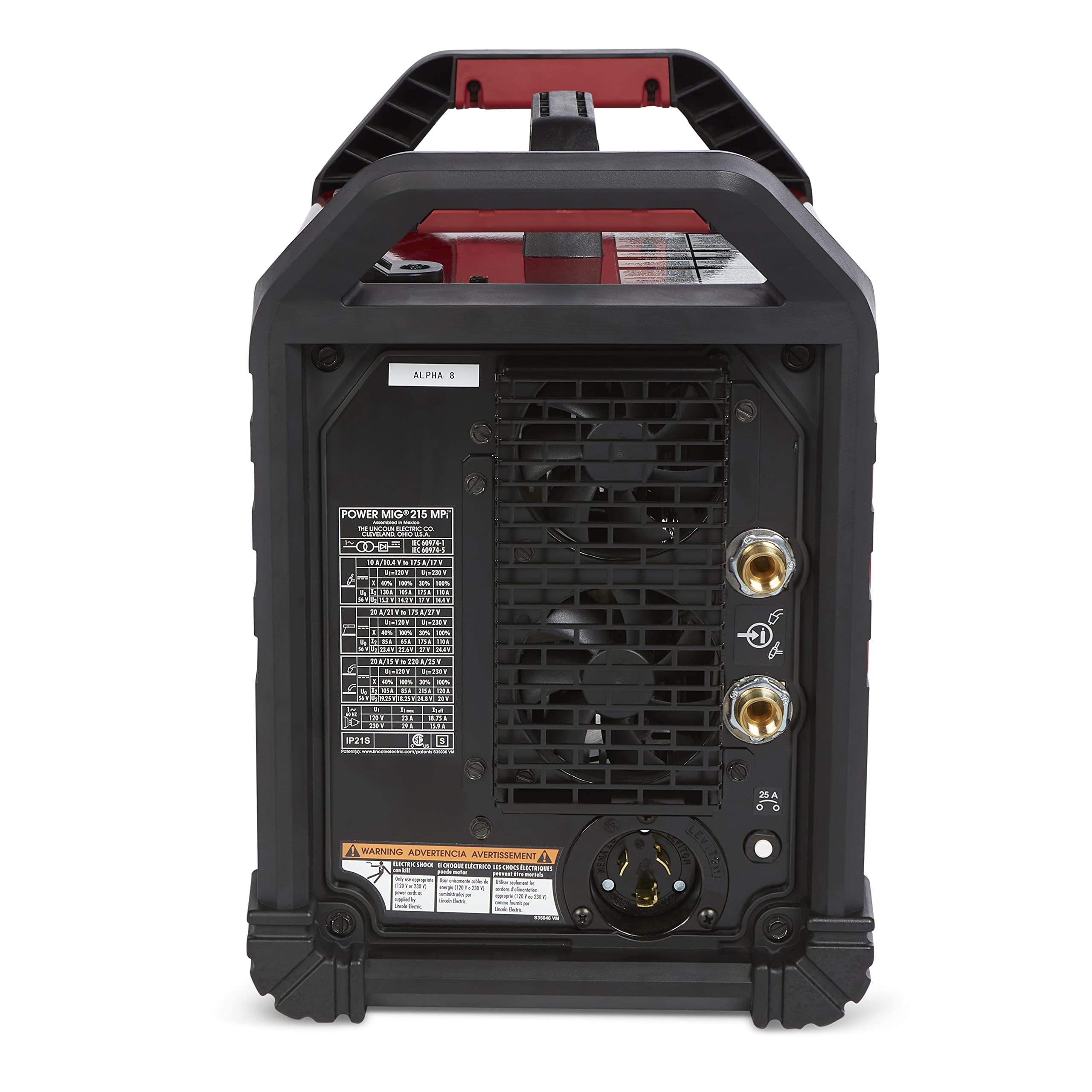 Lincoln Electric K4877-1 POWER MIG 215 MPi Multi-Process Welder Aluminum One Pak