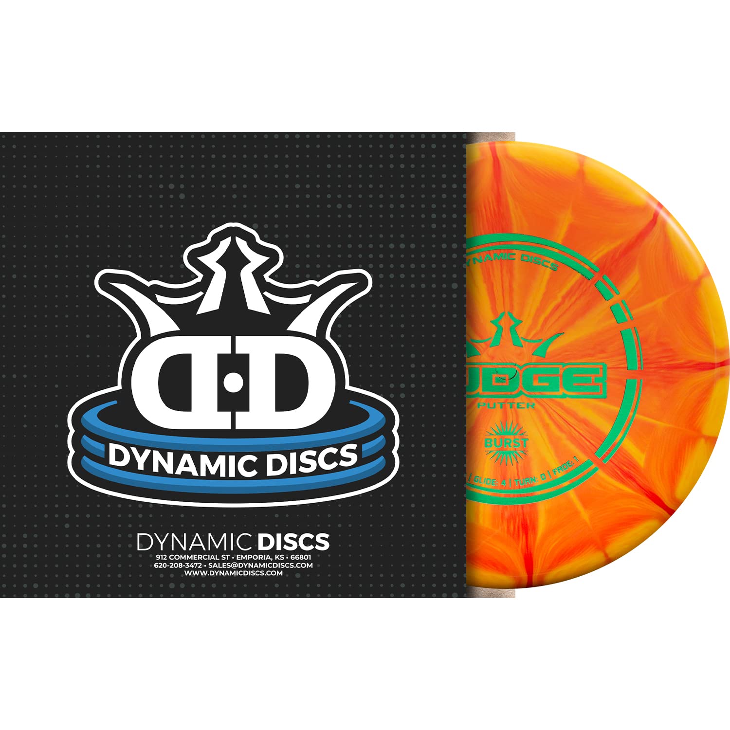 Dynamic Discs Prime Burst Judge Disc Golf Putter, Men and Women Frisbee Golf Putter, 170g Plus, Beaded Throwing Frisbee Golf Putter, Stable Disc Golf Flight, Stamp Color Will Vary, Red/Pink