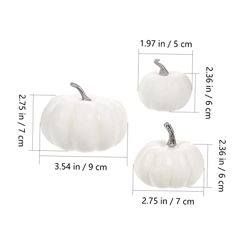 Garneck 2 Sets Artificial Pumpkin Tablescape Decor Garland Decor Halloween Props Thanksgiving Maple Leaves Foam Pumpkin Mini Halloween Pumpkin Simulation Pumpkin Decor Decorative Pumpkin