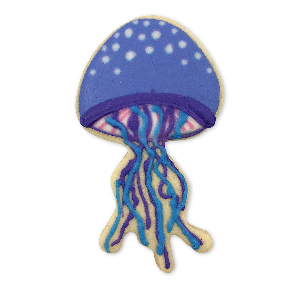 Jelly Fish Cookie Cutter 4 Inch - Made in the USA โ Foose Cookie Cutters Tin Plated Steel Jelly Fish Cookie Mold