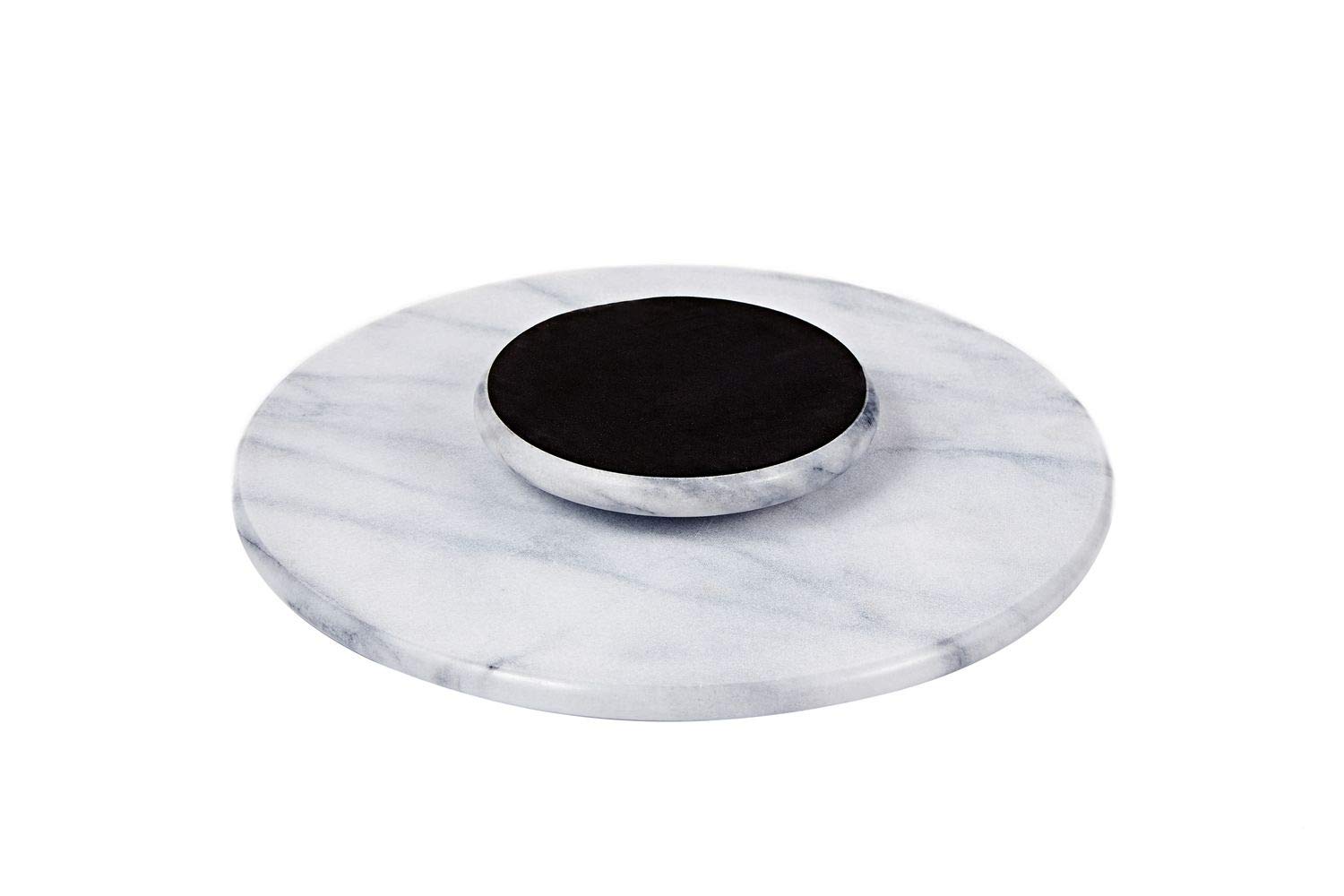 JEmarble Lazy Susan 10 inch Turntable with Aluminum Alloy Bearing, Smooth/Silent/Durable(White)(Premium Quality)