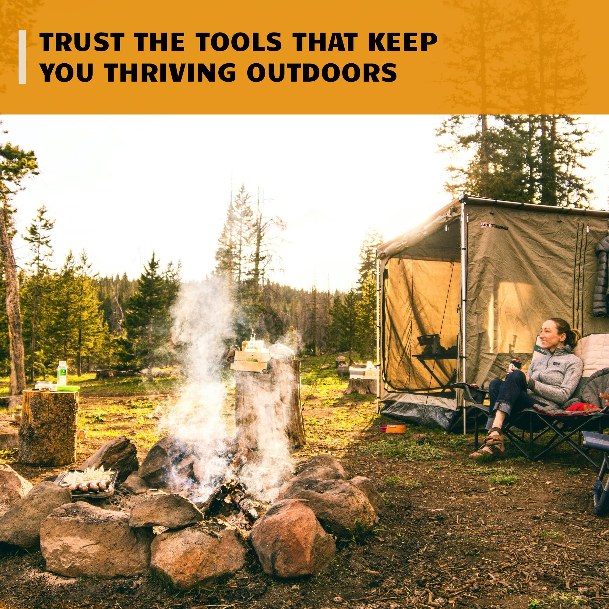 Ferro Rod Fire Starter Survival Tool | Flint and Steel w/ 4PK Jumbo Tinder Rope Fire Starters for Campfires Hiking Backpacking | Waterproof Magnesium Farrow Rod Tools