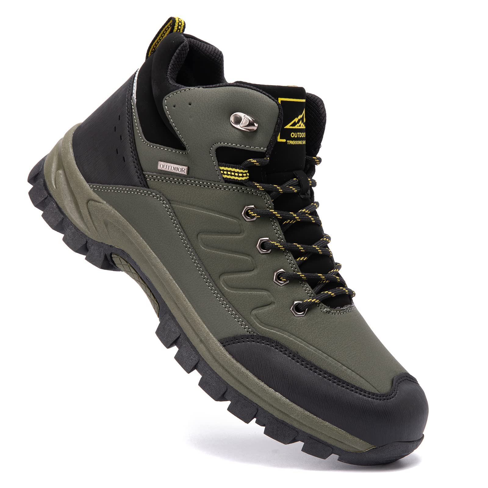 HIKLDK Waterproof Hiking Shoes for Men Casual Outdoor Non-Slip Boots