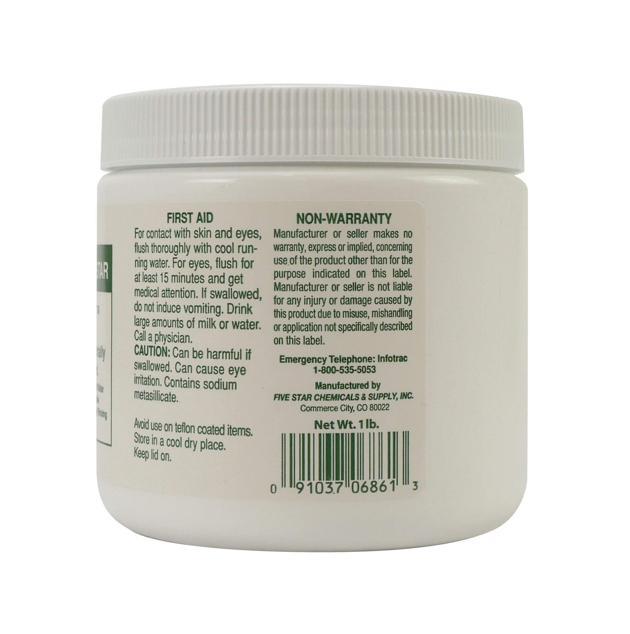 Five Star PBW - 1 lbs - Non-Caustic Alkaline Cleaner, White - pbw1