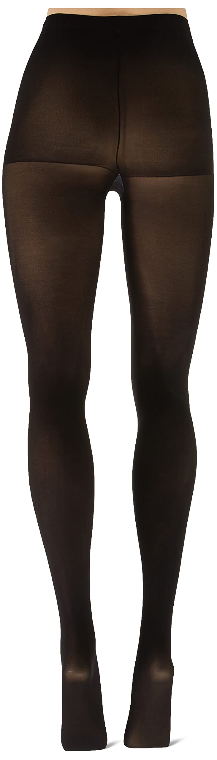 Hanes Silk Reflections Women's Opaque Control Top XTEMP Tights, Black, Small