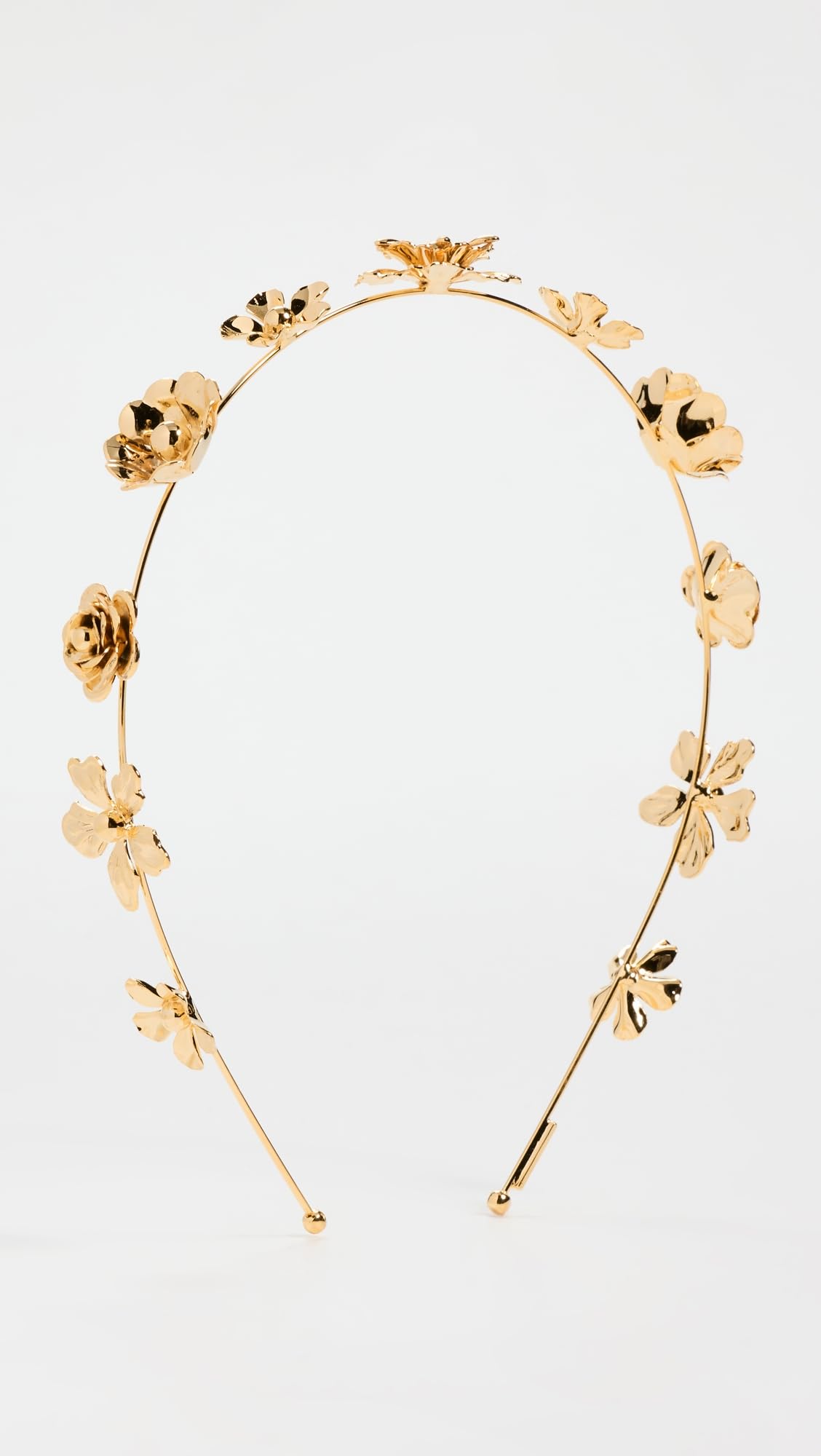 LELET NY Women's Penelope Floral Headband, Gold, One Size