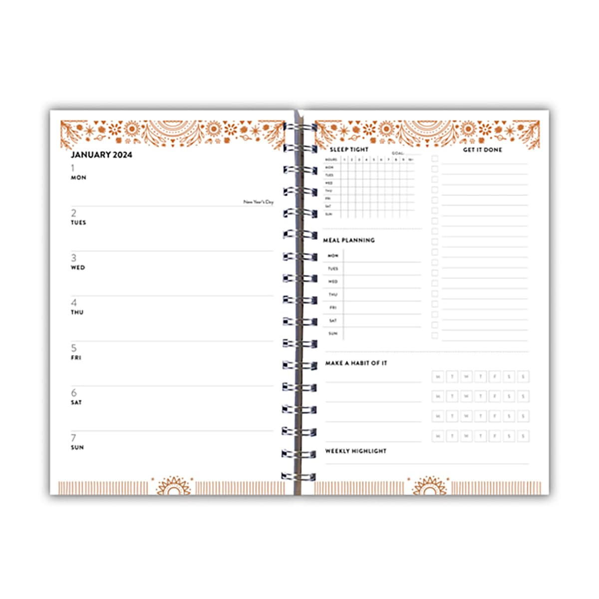 Goal Getter 2024 Weekly & Monthly Planner, 16-Month Lifestyle Planner: September 2023 - December 2024, 9" x 6" - Here and Now
