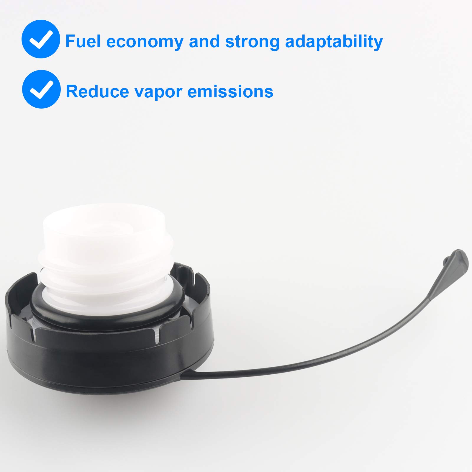 Gas Cap, Fuel Cap Replace 77300-53010 Compatible with Toyota Lexus - 2001-2002 4Runner, 2000-2005 Celica, 2003-2004 Corolla, 2002-2004 Tacoma, 2001-2005 RAV4 Sequoia, 2001-2003 Highlander Sienna, More