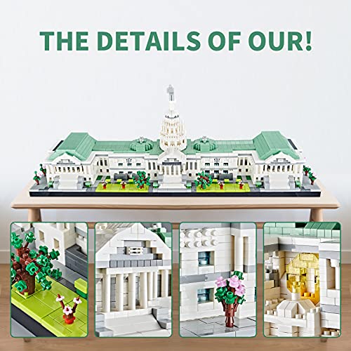 Kadablk Mini Taj Mahal Contruction Set,Mini Block Building Model,600+PCS for Adults & Kids,Famous Landmark Collection Kit…