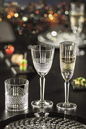 Goblet, White Wine Crystal Glass, Water Glass, Stemmed Glasses, Set of 6 Goblets, 8 oz, Beautifully Designed, by Barski, Made in Europe