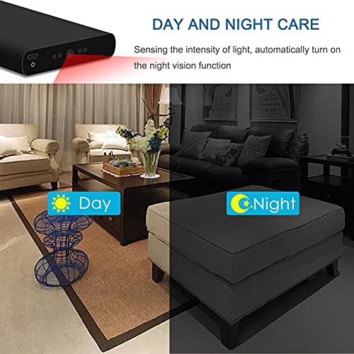 Newwings Hidden Camera, 1080P 10,000mAh Mini Spy Camera Power Bank Portable Nanny Cam Mini Video Recorder Home Security Camera with Gravity Sensor Motion Detection Night Vision