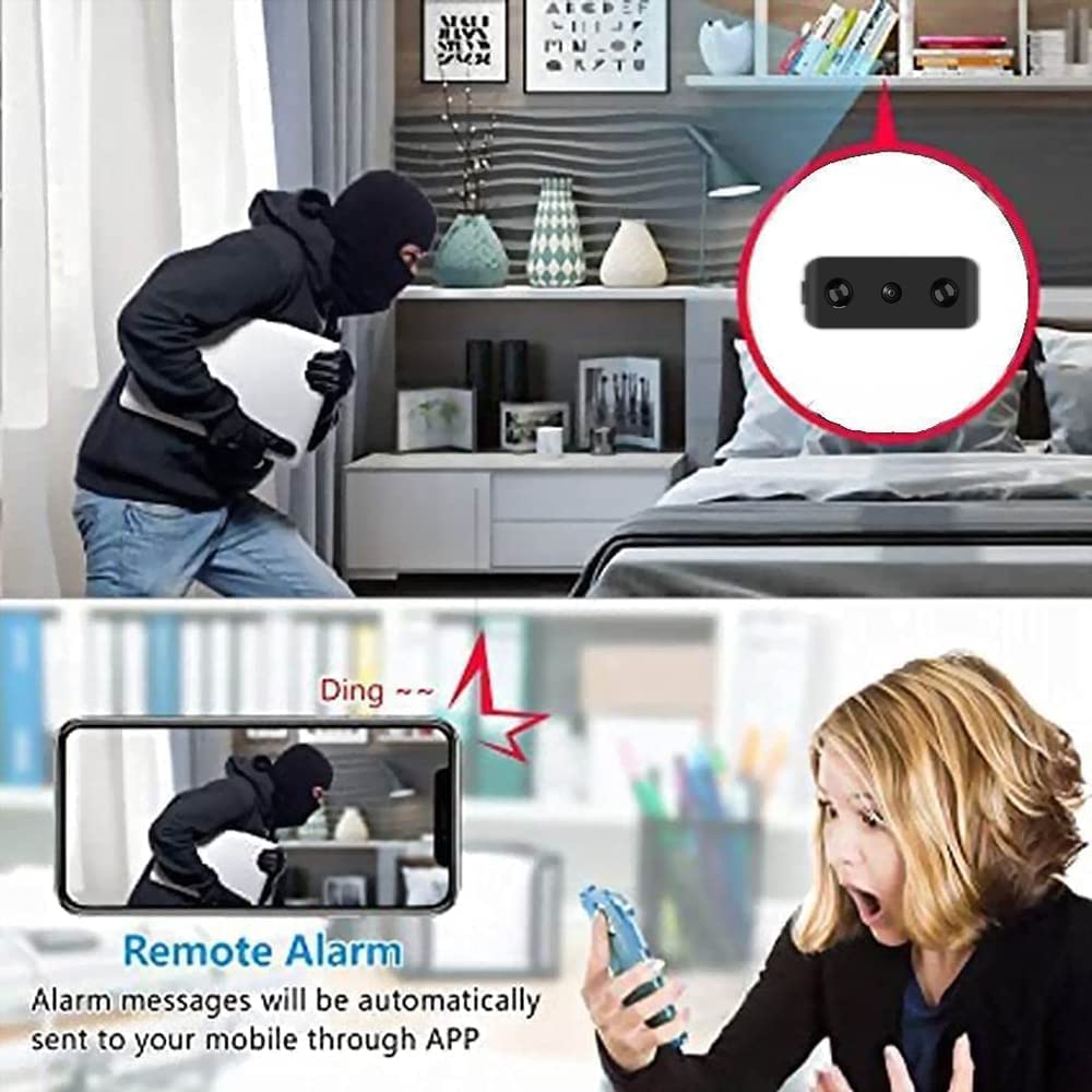 Home Small Wireless WiFi Camera Hidden Spy Cameras,HD1080P Portable Vdeo Surveillance Security Camera,Night Vision,Motion Detection, Remote Viewing for Security with iOSAndroid APP,for Indoor Outdoor