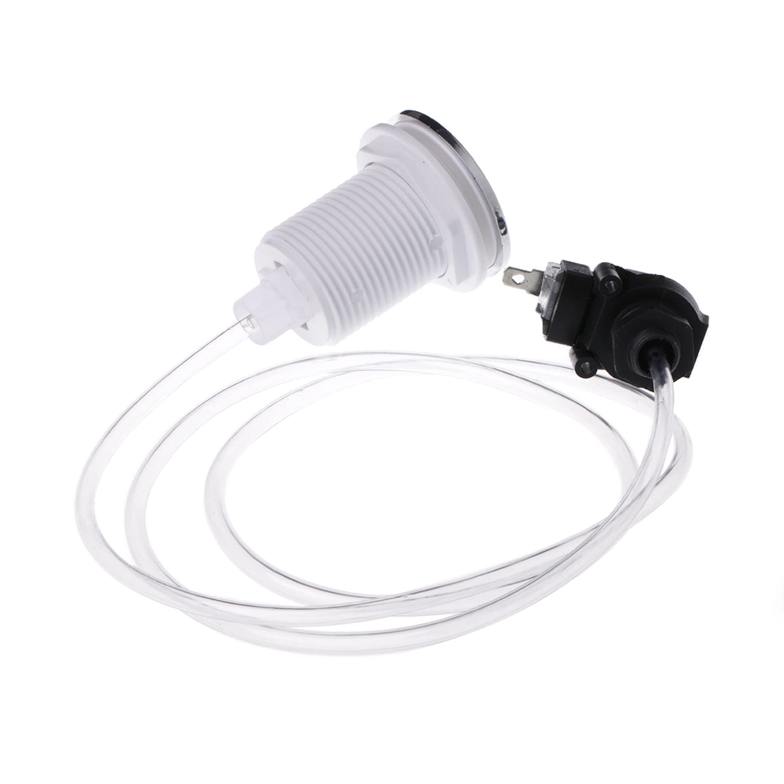 Yuly Professional Garbage Disposal Turn On/Off Sink Top Air Switch Kit with Hose for Any Garbage Disposal Unit and Bathtub Push Button Switch On Off Waterproof Momentary Led Control Lever Handle