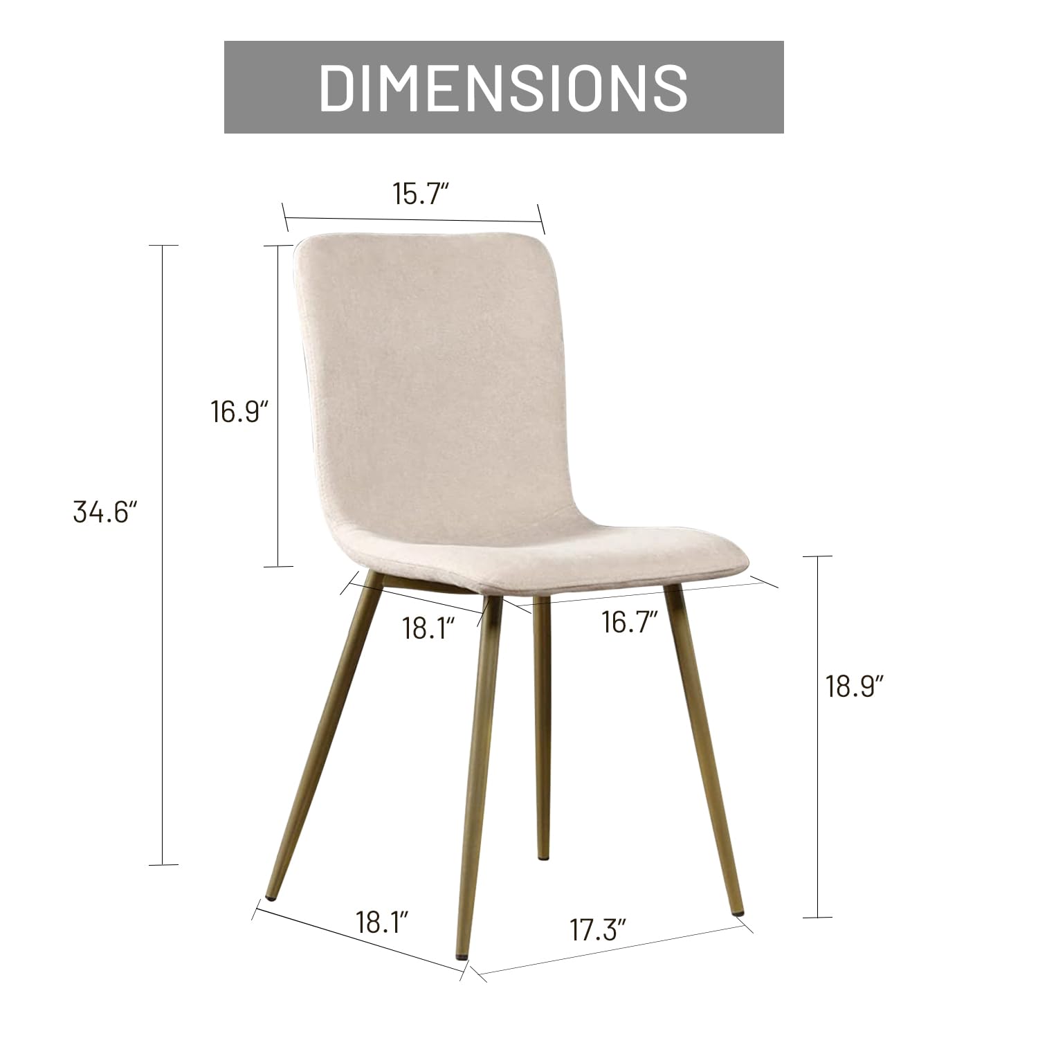FurnitureR Dining Chairs Set of 2 Comfy Side Seating with Fabric Cushion PU Back and Sturdy Oak Legs for Kitchen Living Waiting Room, Grey