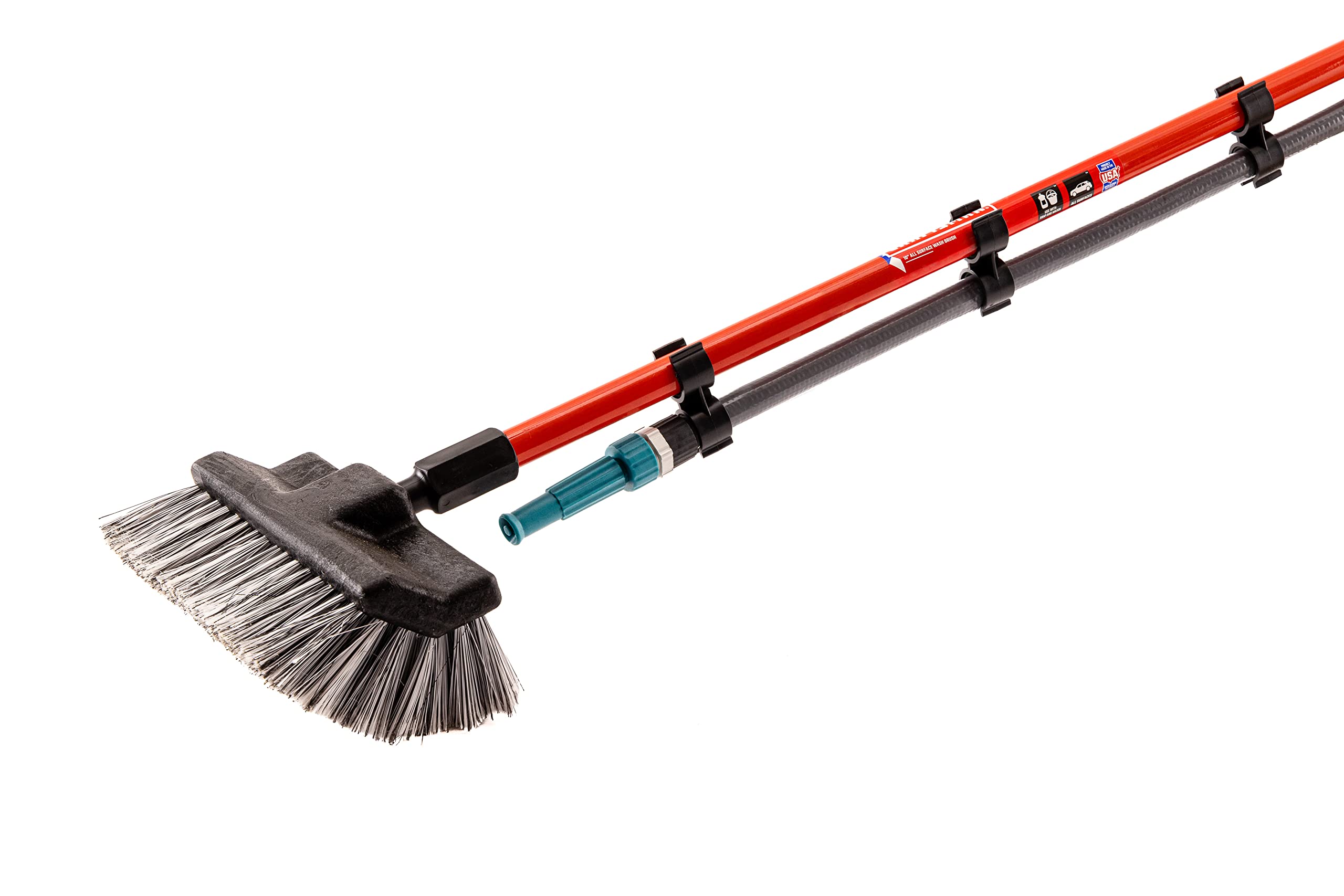 Versa-Spray for Brooms Quickly transforms Brooms and Hoses into a Powerful Water Broom for Cleaning garages, Cars, patios, Houses and Much More!