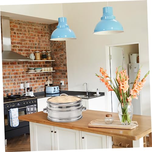 TIDTALEO 1 Set Steamer Wooden Cooking Utensils Chicken Breadt Asian Cookware Sticky Chinese Steamer Basket Soup Dumpling Steamer Basket Steamer with Lid Steamer for Dumpling Food Steamer