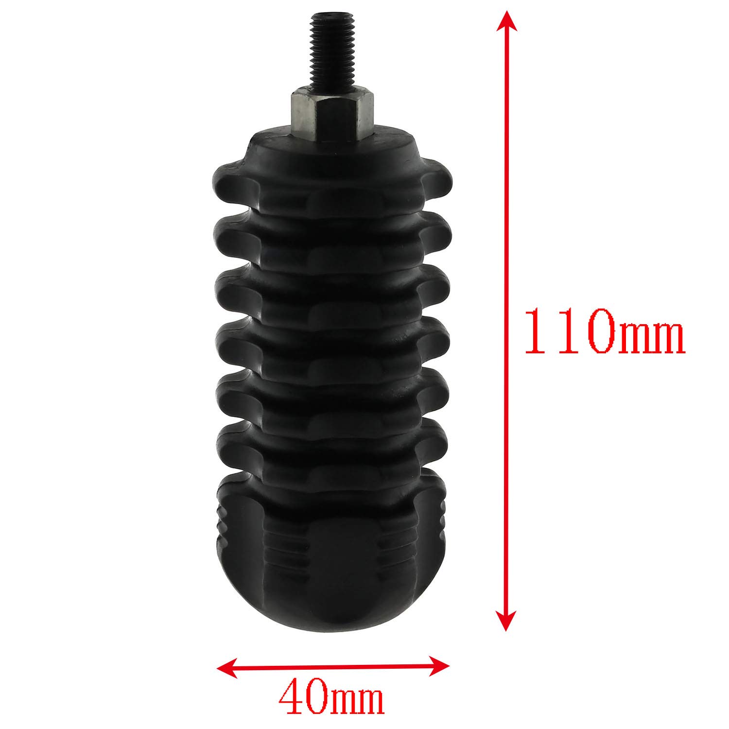 E-outstanding Archery Compound Bow Stabilizer Rubber Accessory for Archery Shooting Hunting, Black