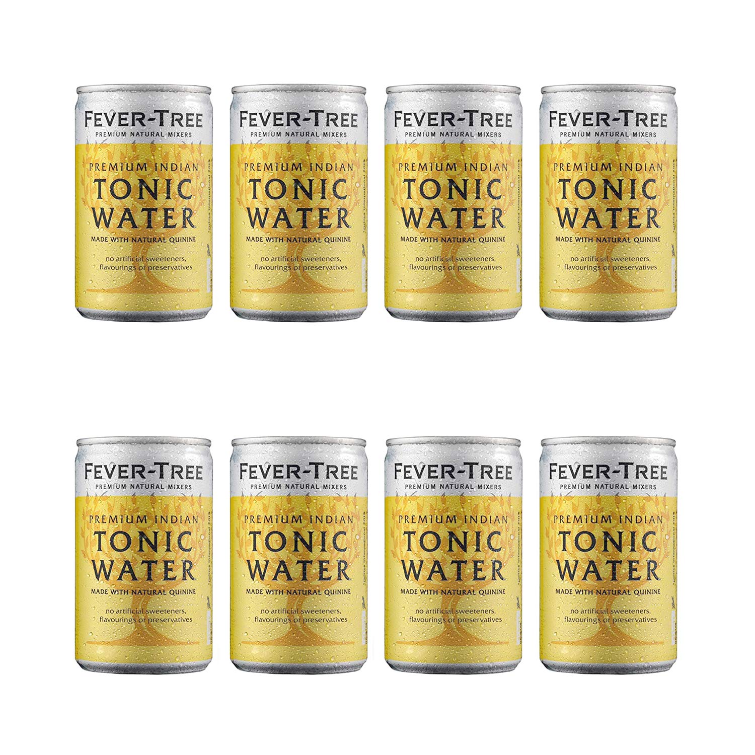 Fever-Tree Premium Indian Tonic Water Cans 8 x 150ml