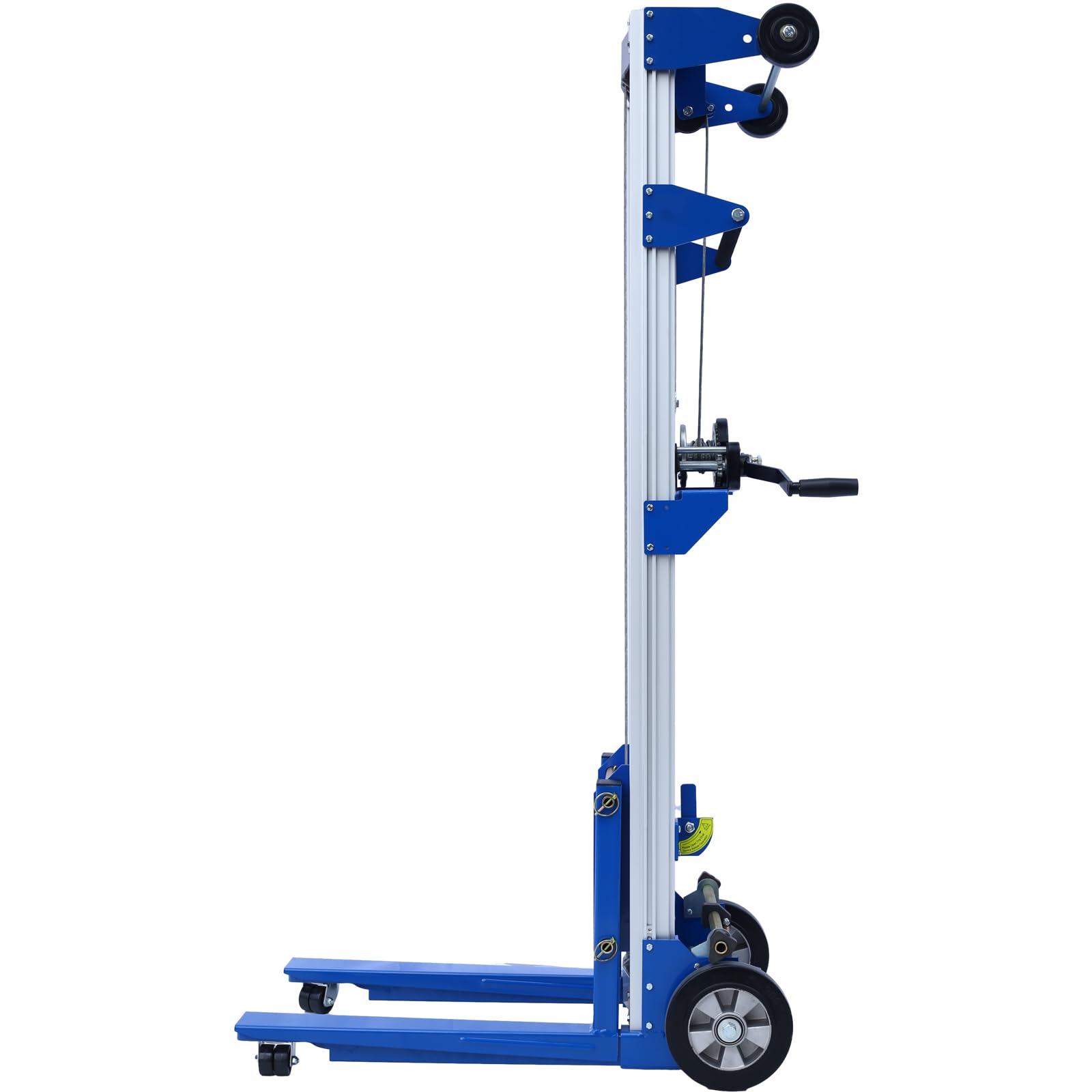 Miscoos Fixed Straddle Hand Winch Lift Truck, 34.6" Length, 24.8" Width, 66.9" Height, 500 lbs Capacity