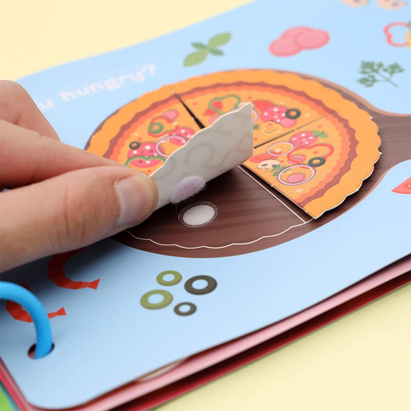 Homthia Quiet Book for Toddlers 3+, Montessori Interactive Toys Busy Book for Kids Develop Learning Skills (Tiny Style - Way of Thinking)