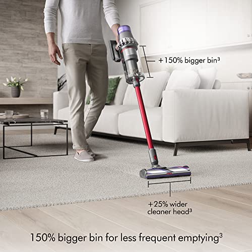 Dyson Outsize Cordless Vacuum Cleaner, Nickel/Red, Extra Large