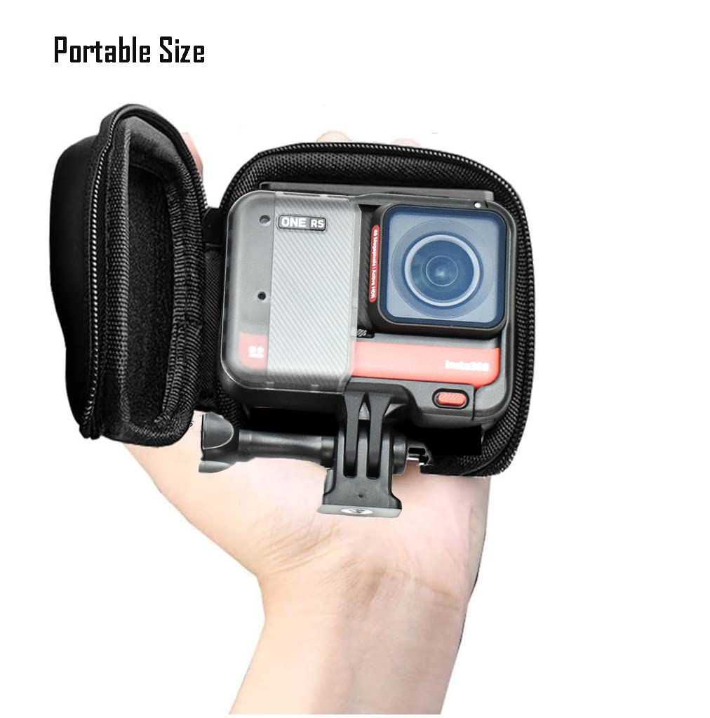 Fotoleey Carry Case for Insta360 One RS,One R Compatible with Twin Edition and 4K Edition including Lens and Screen Protector Kit (Mini Bag)