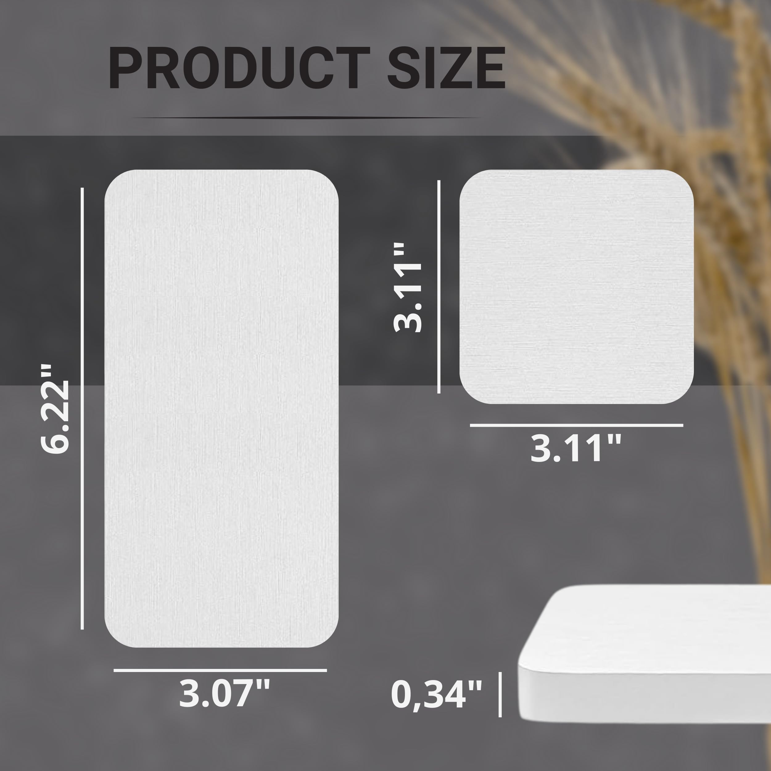 Pack of 4 Water Absorbing Stone Trays β White Fast Drying Stone Coasters for Bathroom & Kitchen Decorative Coasters Stone Diatomaceous Earth Bathroom Trays Ideal for Cups Hand Soaps Plants