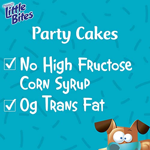 Entenmann's Little Bites Party Cake Muffins, Pouches of Mini Muffins, 8.25 Oz, 5 Count