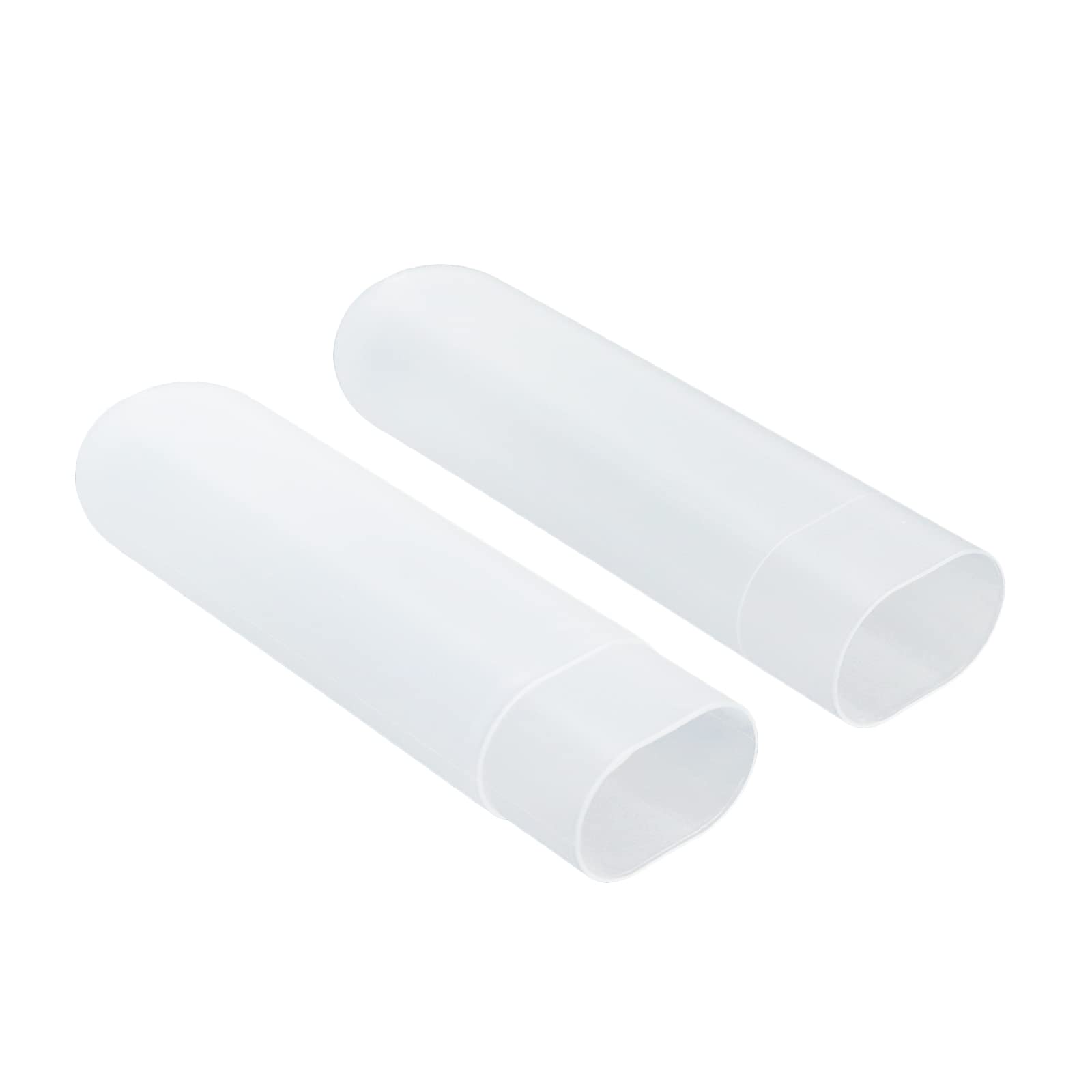 Xiaoyztan 10 Pcs Portable Travel Toothbrush Case Matte Translucent Toothbrush Storage Box Toothbrush Bucket Toothbrush Container (White)