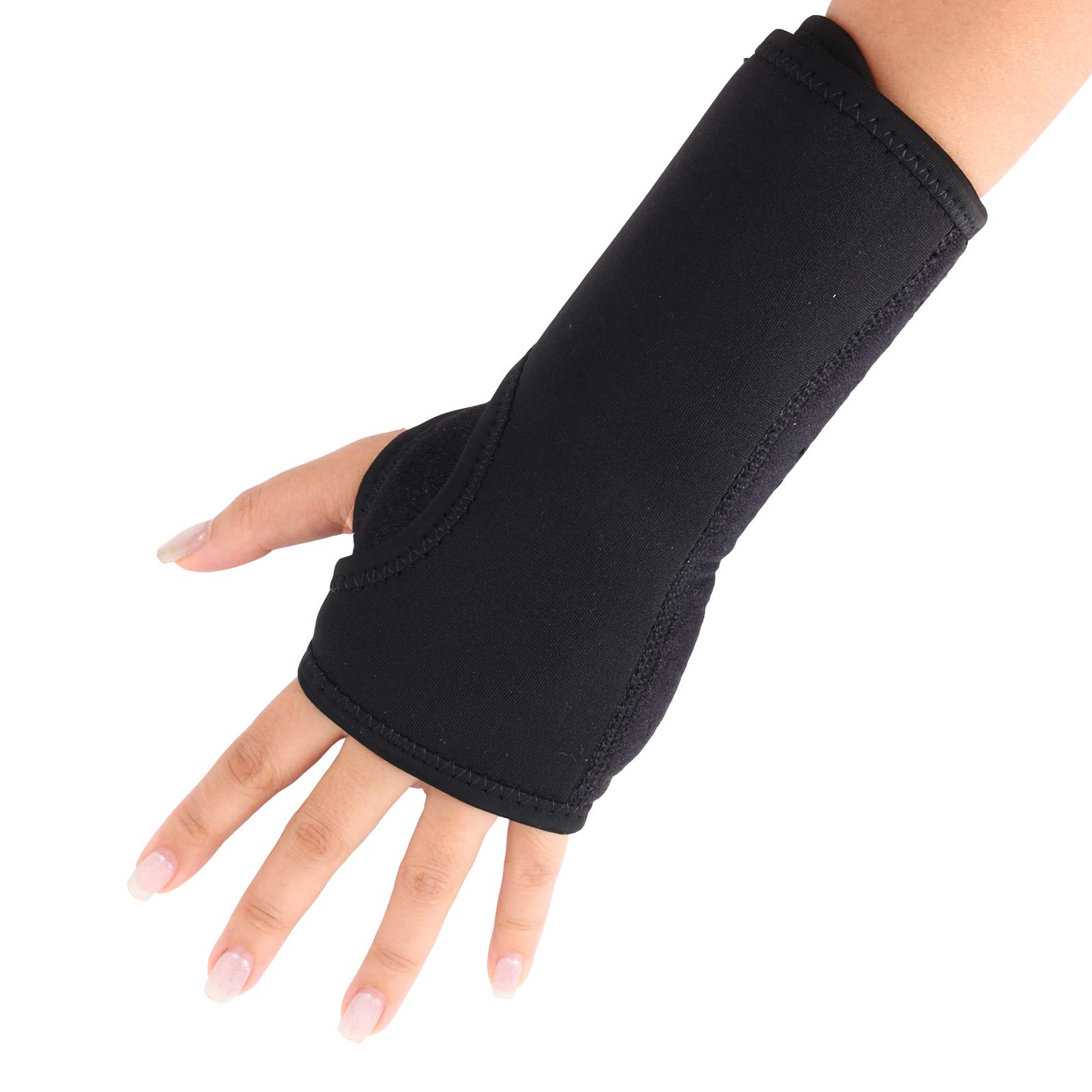 Night Sleep Wrist Brace for carpal tunnel, Adjustable Wrist Pain support for Men and Women- Fits Left & Right Hand - Wrist Sleep Support Stabilizer with Aluminum Splint for Injuries,Sprain (Pink)