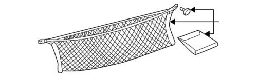 EACCESSORIES EA Trunk Organizer for Ford Taurus 2007-2019 & Mercury Sable 2008-2009 – Mesh Car Trunk Organizer – Cargo Net for Sedans – Nylon Mesh Netting – Compatible with Taurus & Sable