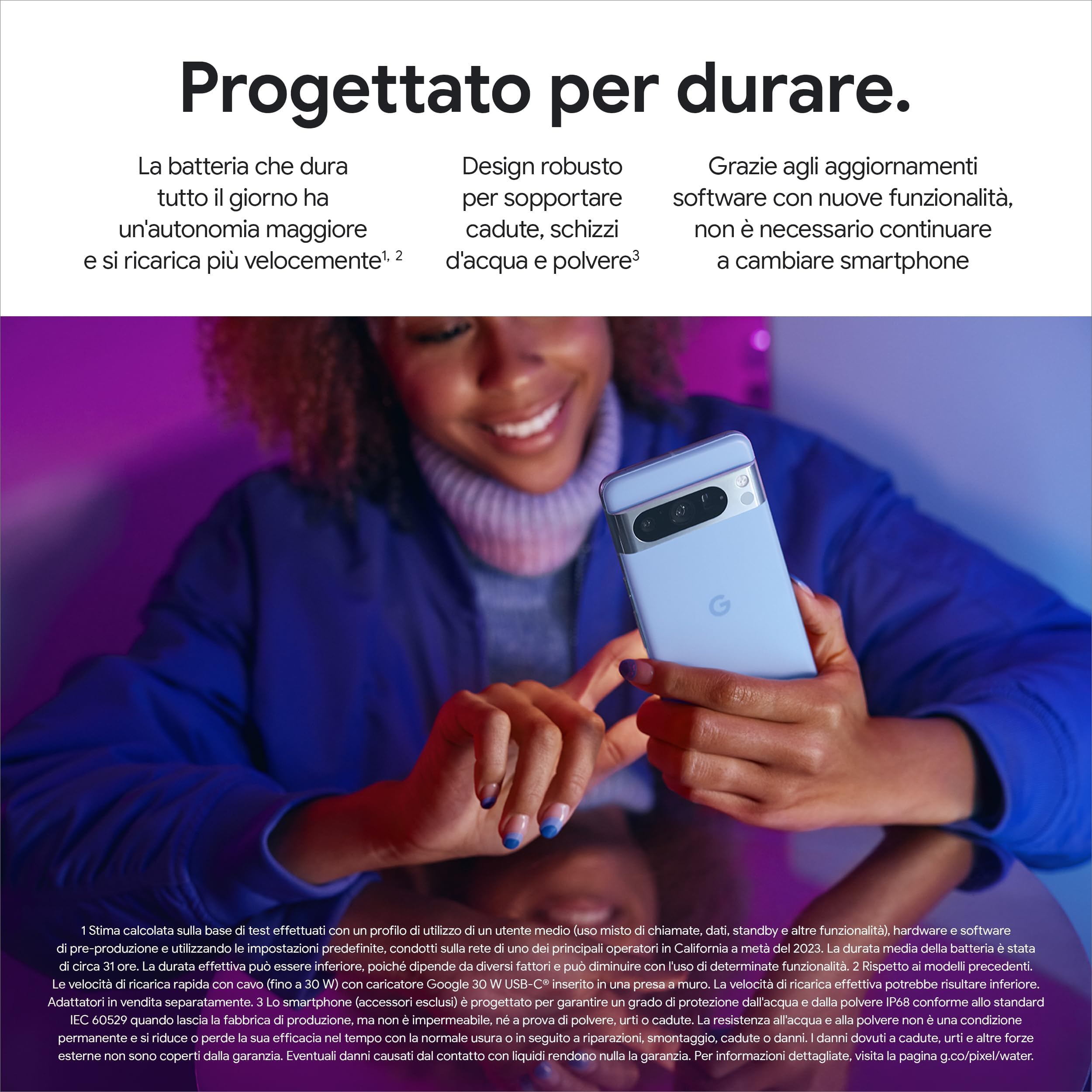 Google Pixel 8 Pro 5G (EU/UK Model) Dual SIM (Nano-SIM, eSIM) | 6.7-inch Android GSM Unlocked Smartphone - International Version (Obsidian, 256GB + 12GB RAM)