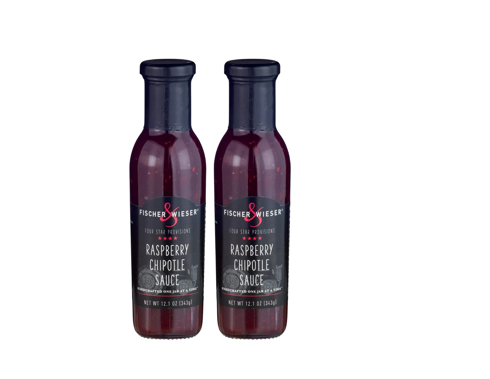 Fischer and Wieser Four Star Provisions Raspberry Chipotle Sauce 12.1 oz -Pack of 2