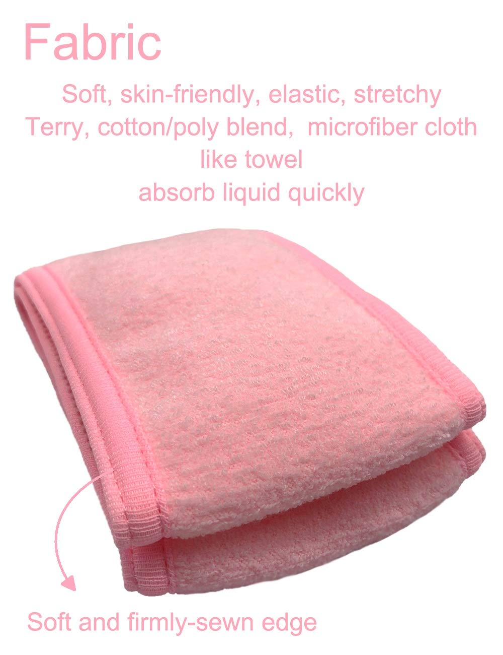 EUICAE Spa Headband Hair Wrap Sweat Headband Head Wrap Hair Towel Wrap Non-slip Stretchable Washable Makeup Headband for Face(Classic 6 colors and brushes)