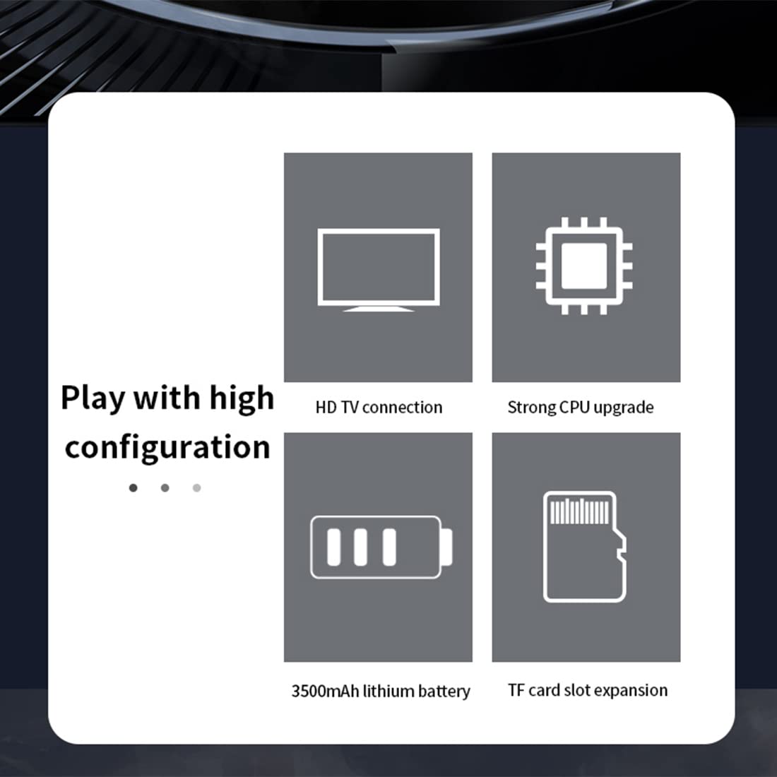 HENE POWKIDDY X70 Handheld Game Console, 7 Inch IPS Portable Retro Arcade Built-in 3000+ Games - 32G