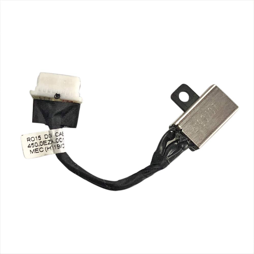 GinTai DC Power Jack Socket Plug Charging Port with Cable for Dell in-spiron 15 7586 7590 P76F P76F001 XYMJP 17 7786 7791 7390 0XYMJP XYMJP 450.0EZ0A.0011 CN-0JDX1R-GT074 SG1-0595-ADO 2-in-1(7CM)