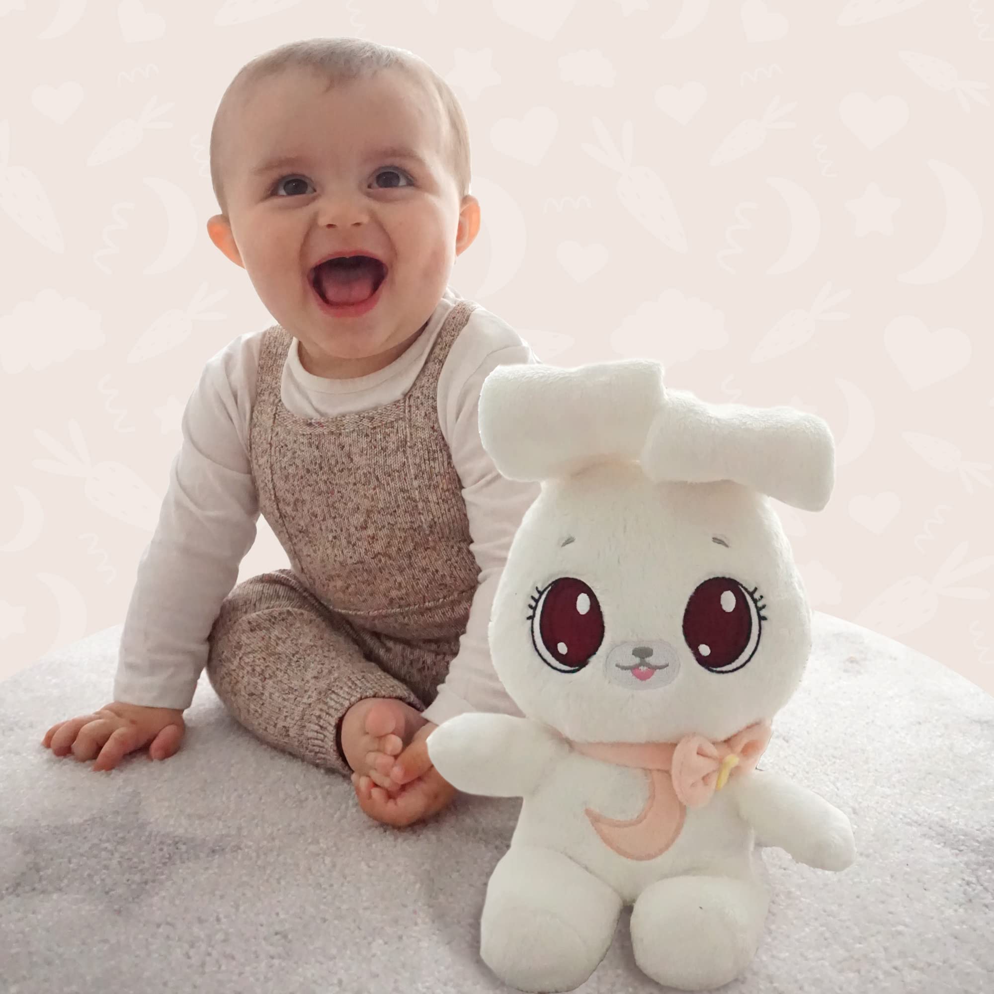 IMC Toys Peekapets Peek-A-Boo- Bunny Pink Plush - Stuffed Animal, Plush Doll - Great Gift for Kids Ages 1-3